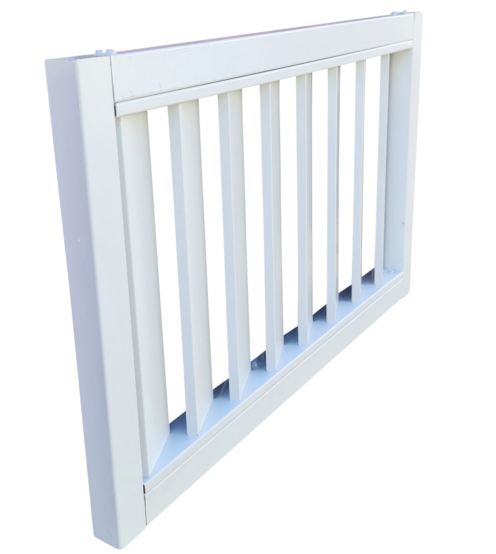 Vertical Louvre Window Screens | Custom DIY Aluminum Slats